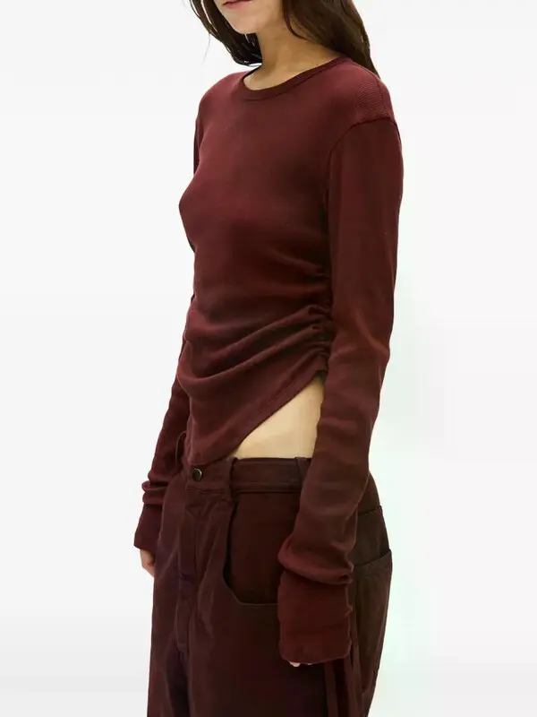 ANN DEMEULEMEESTER Dot Wrinkled T-shirt