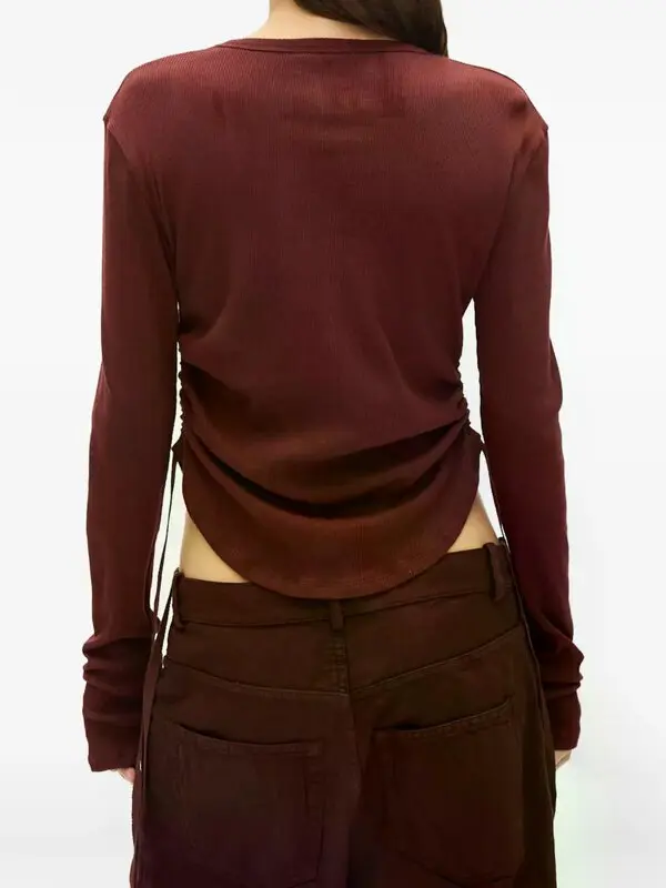 ANN DEMEULEMEESTER Dot Wrinkled T-shirt