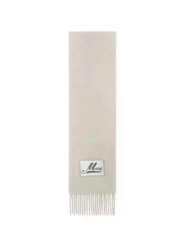 Marni Logo-patch Fringed Scarf