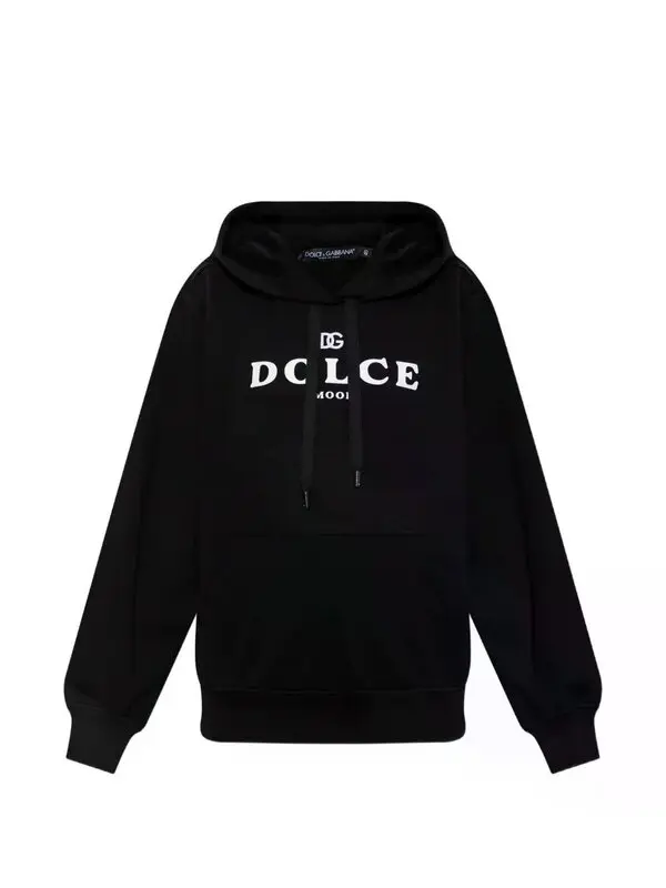 Dolce & Gabbana Logo-embroidered Cotton Hoodie