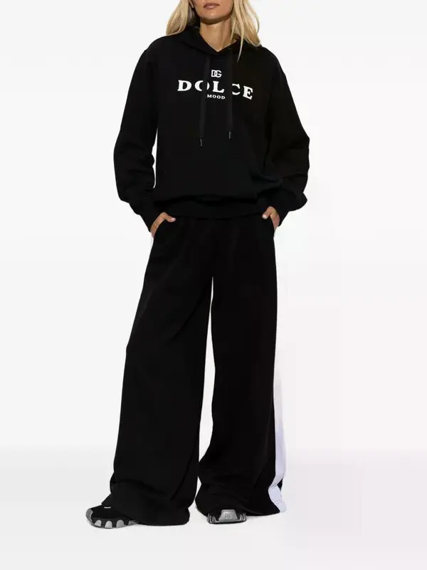 Dolce & Gabbana Logo-embroidered Cotton Hoodie