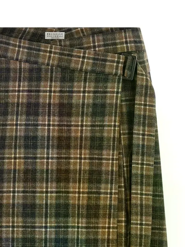 Brunello Cucinelli Tartan Skirt