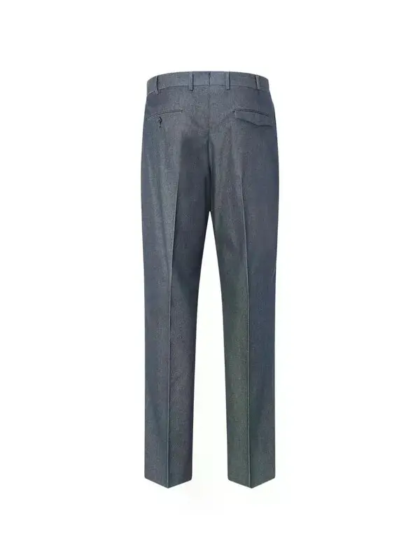 PT TORINO Edge Pressed-crease Trousers - Blue