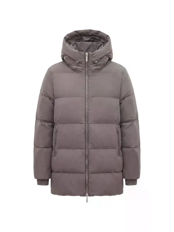 MOORER Quilted Hooded Jacket