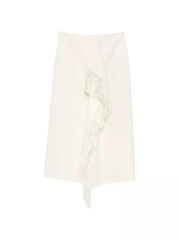 RÓHE Double-faced Fringe Midi Skirt