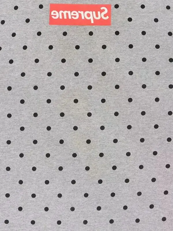 Supreme X Omme Des Garçons Box Logo Polka-dot T-shirt