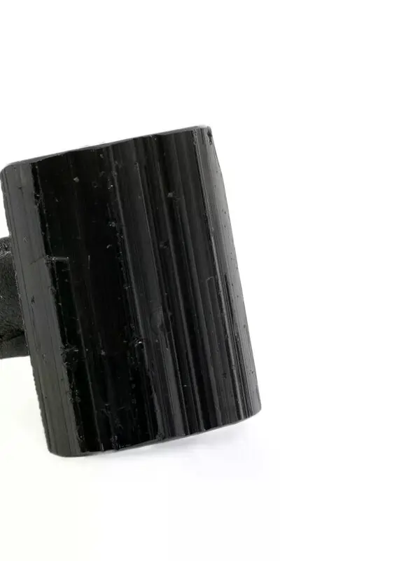 MONIES Sculptural Leather-strap Ring