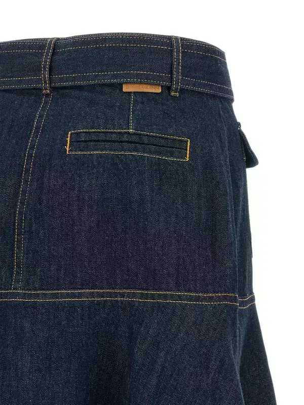 Zimmermann Denim Midi Skirt