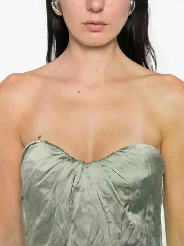 ESSE STUDIOS Lume Draped Strapless Top