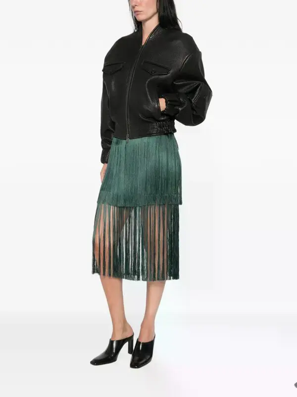 ESSE STUDIOS Cinca Layered Fringe Skirt