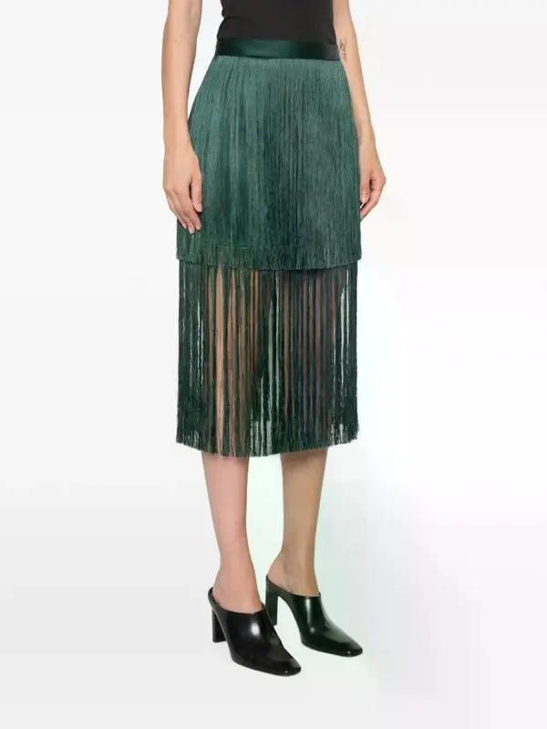 ESSE STUDIOS Cinca Layered Fringe Skirt