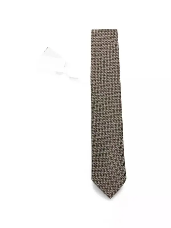 Canali Geometric-pattern Tie