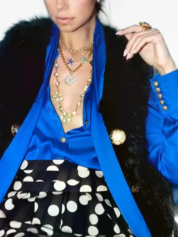 BUDDHA MAMA Kite Star Tanzanite And Diamond Necklace
