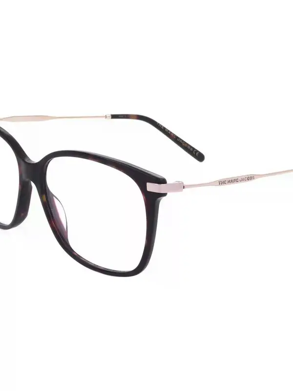 Marc Jacobs Tortoiseshell-effect Square-frame Glasses - Brown