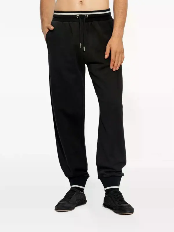 Dolce & Gabbana Cotton Jogging Trousers With Embroidery