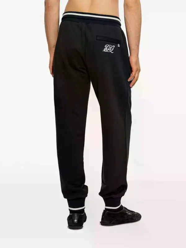 Dolce & Gabbana Cotton Jogging Trousers With Embroidery