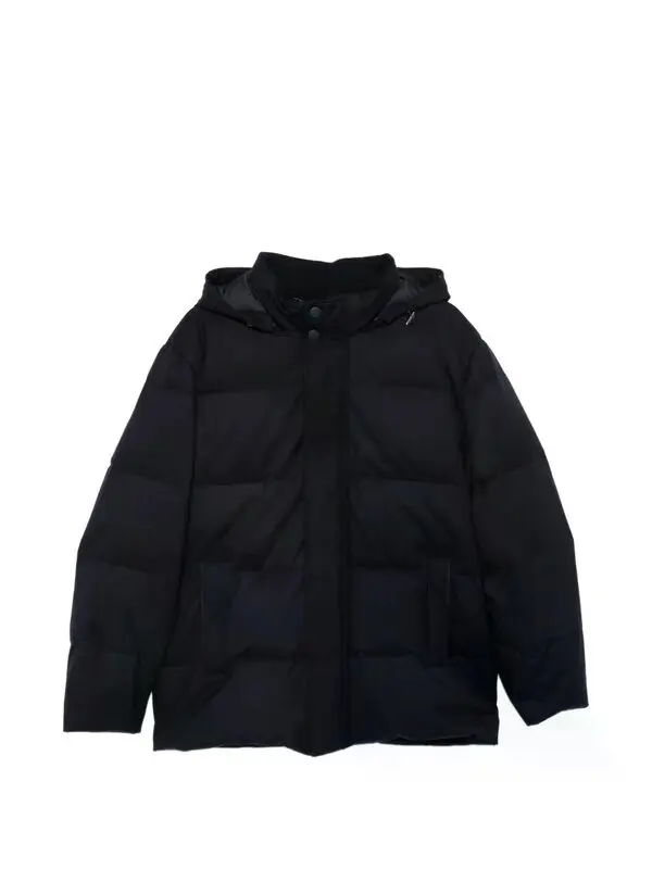 Canali Hooded Padded Jacket - Blue