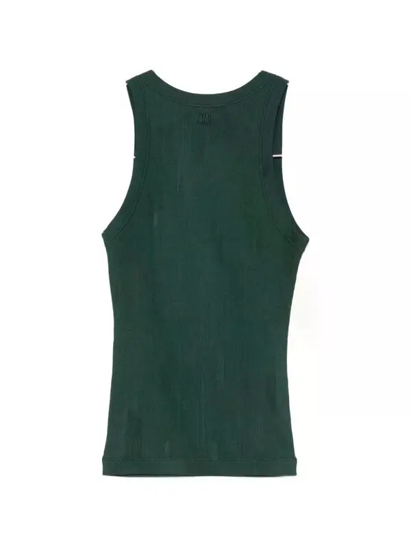 AMI Paris De Coeur Ribbed Tank Top