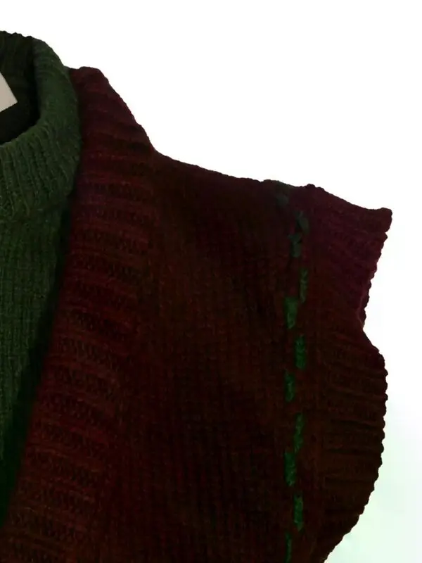 Marni Intarsia-knit V-neck Sweater Vest