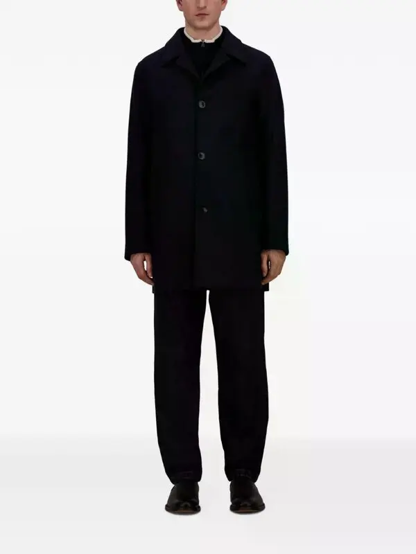 Herno Diagonal-wool-fabric Coat