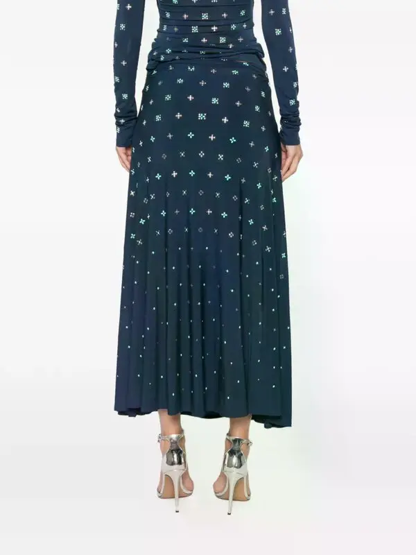 Rabanne Embellished Cut-out Skirt