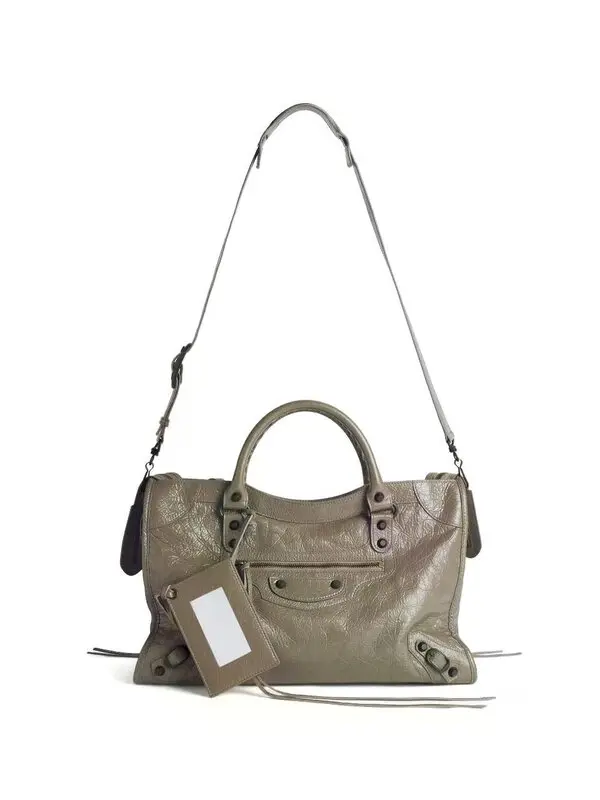 Balenciaga Medium Le City Lambskin Tote Bag - Grey