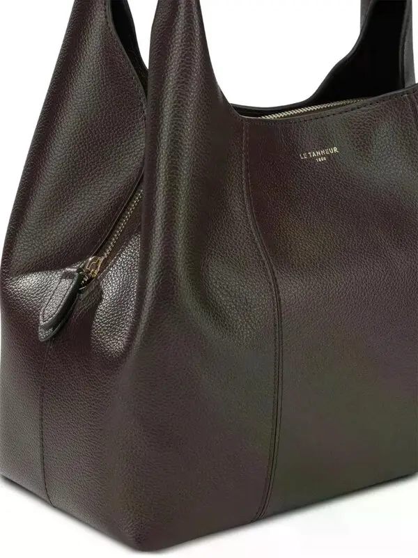 LE TANNEUR Grained Leather Shoulder Bag