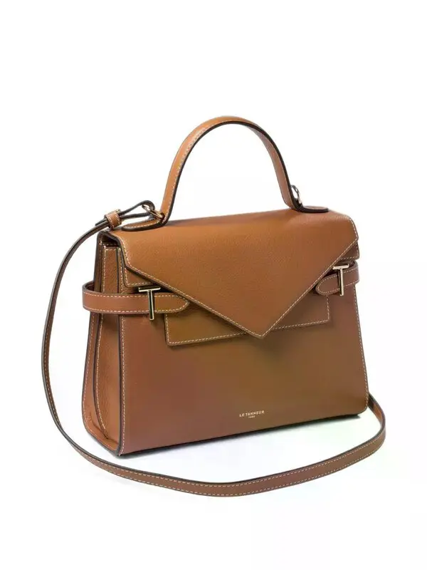 LE TANNEUR Medium Emilie Leather Envelope-flap Tote Bag