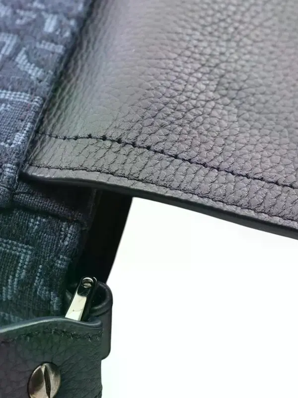 Dior 2000-2026 Mini Oblique Canvas Saddle Buckle Messenger Bag Crossbody Bag - Blue