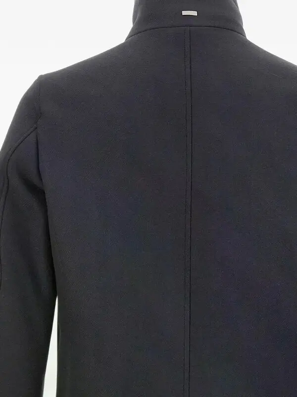 Herno Twill Coat - Blue