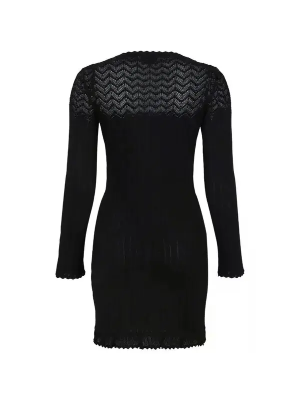 Alexander McQueen Pointelle-knit Mini Dress