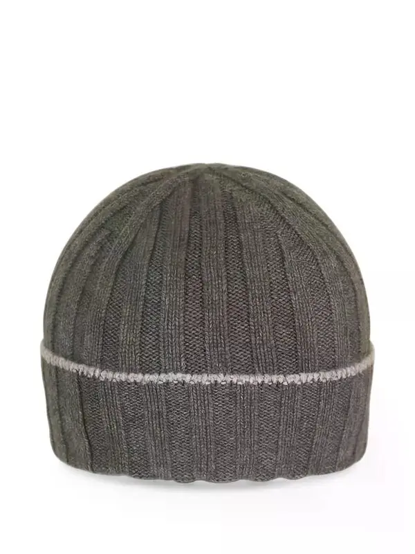 Brunello Cucinelli Ribbed-knit Cashmere Beanie Hat