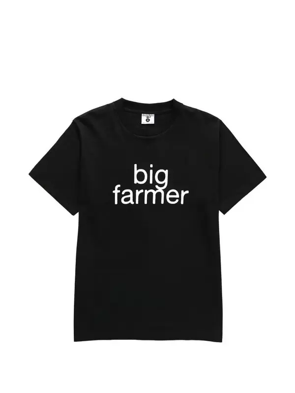 SERVICE WORKS Slogan-print Cotton T-shirt - Black