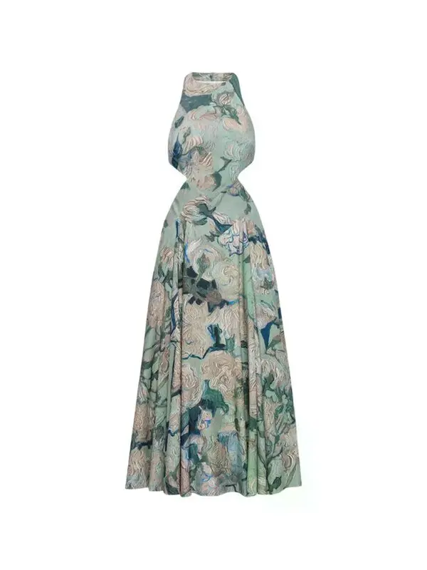 Givenchy Floral-print Halter-neck Dress