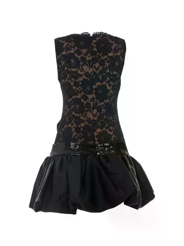SELF-PORTRAIT Lace Bubble-hem Mini Dress