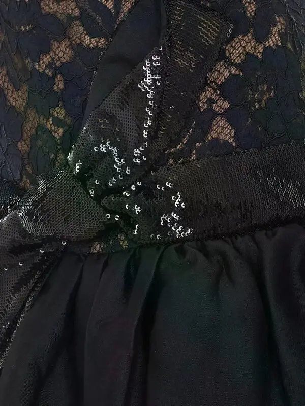 SELF-PORTRAIT Lace Bubble-hem Mini Dress