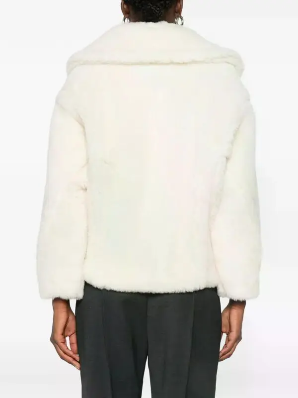 Max Mara Double-breasted Faux-fur Jacket