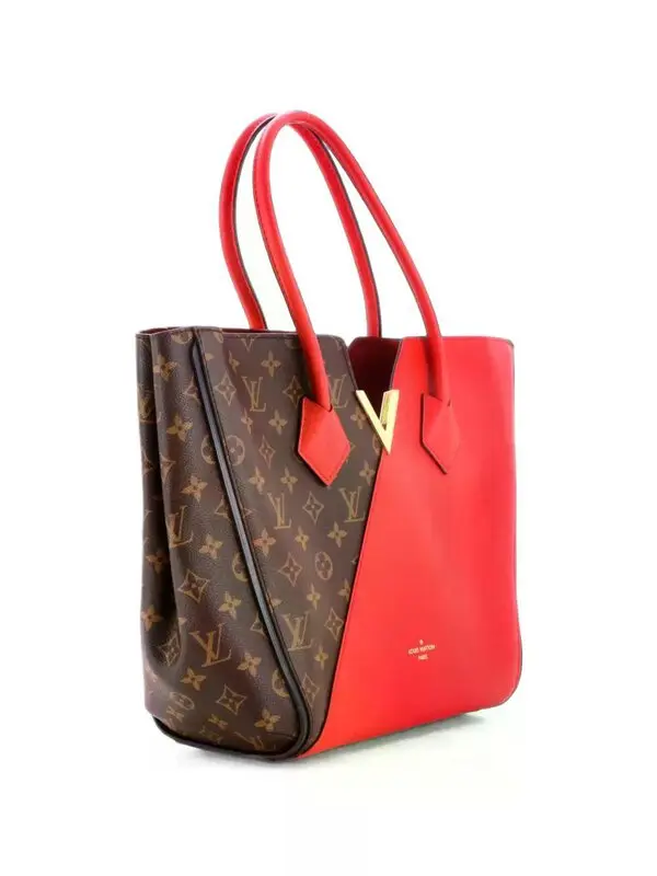 LOUIS VUITTON Kimono Handbag Monogram Canvas And Leather Mm Tote Bag