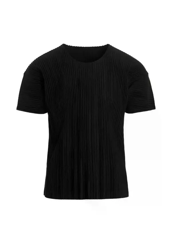 Issey Miyake Pleated T-shirt - Black