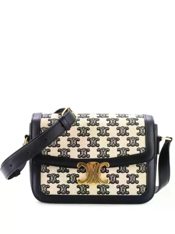 Celine Triomphe Triomphe Canvas Medium Shoulder Bag