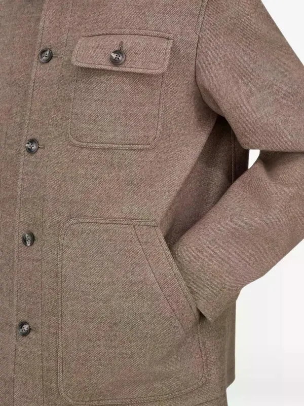 Herno Virgin-wool Twill Shirt Jacket