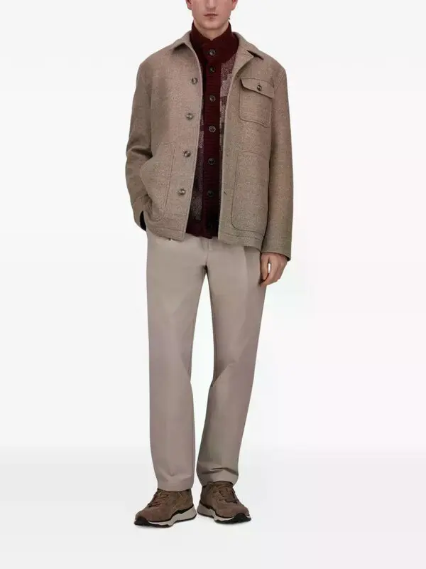 Herno Virgin-wool Twill Shirt Jacket
