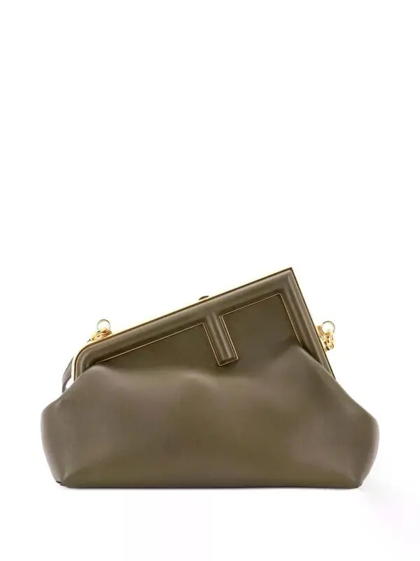 Fendi Leather Clutch Bag - Green