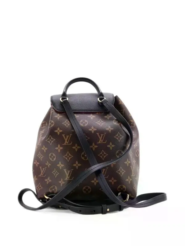 LOUIS VUITTON Montsouris Nm Monogram Canvas With Leather Pm Backpack