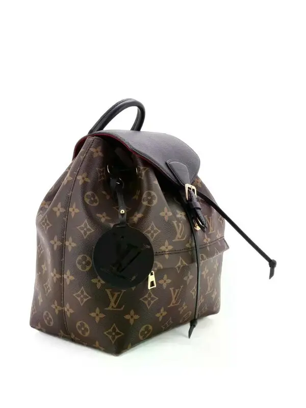 LOUIS VUITTON Montsouris Nm Monogram Canvas With Leather Pm Backpack