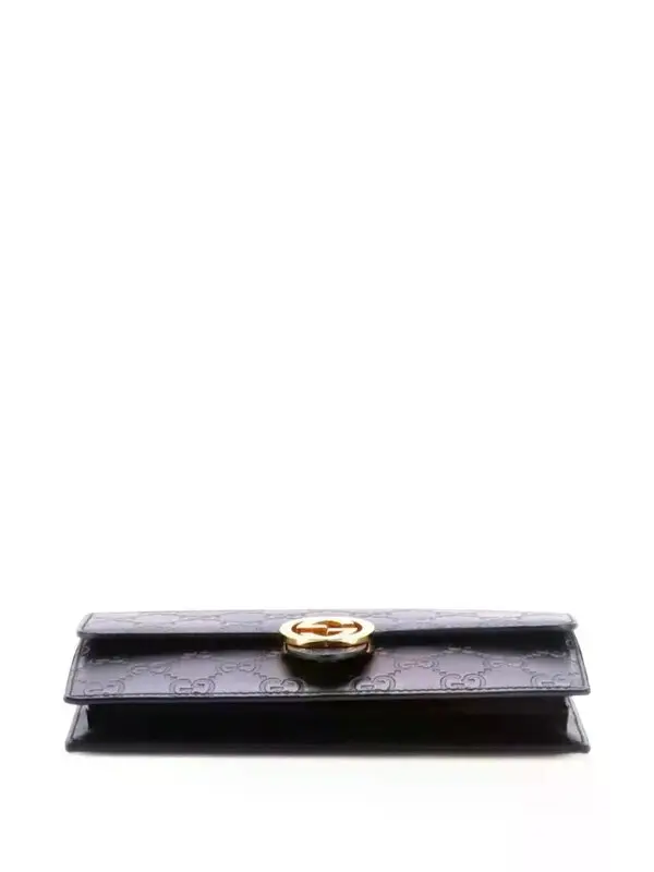 Gucci Icon Wallet On Chain Guccissima Leather Crossbody Bag