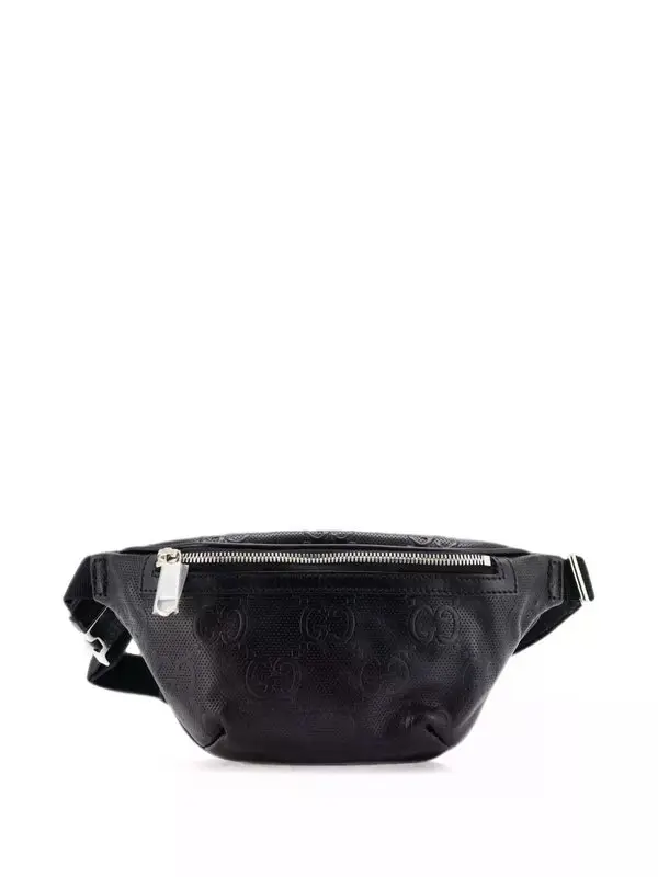 Gucci Gg Embossed Perforated Leather Small Belt Bag