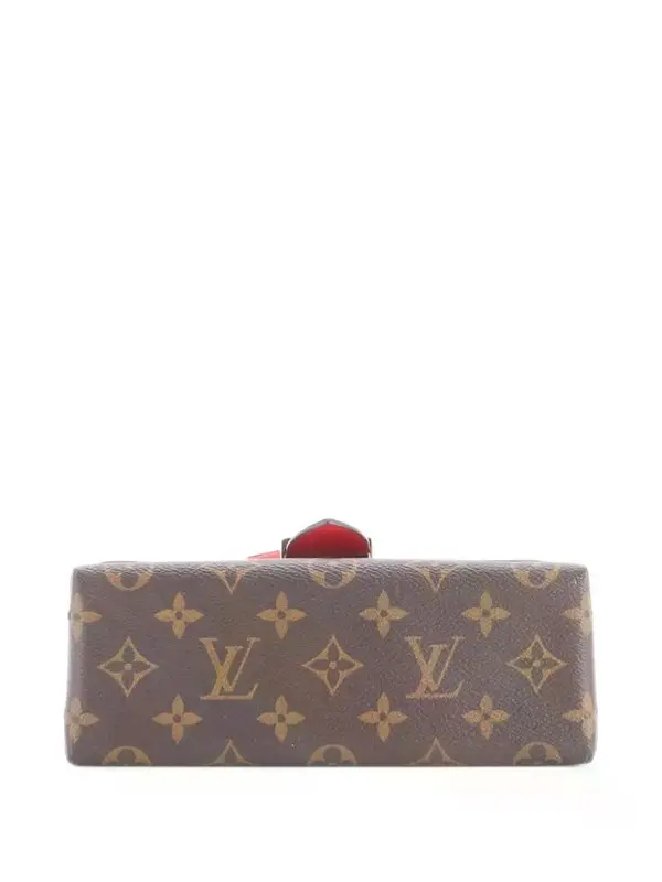 LOUIS VUITTON Locky Handbag Monogram Canvas With Leather Bb Satchel