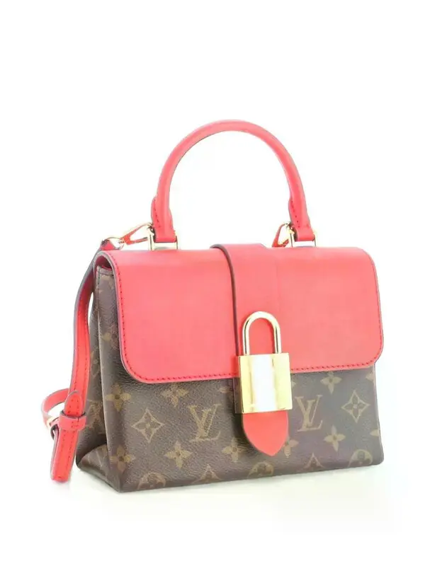LOUIS VUITTON Locky Handbag Monogram Canvas With Leather Bb Satchel