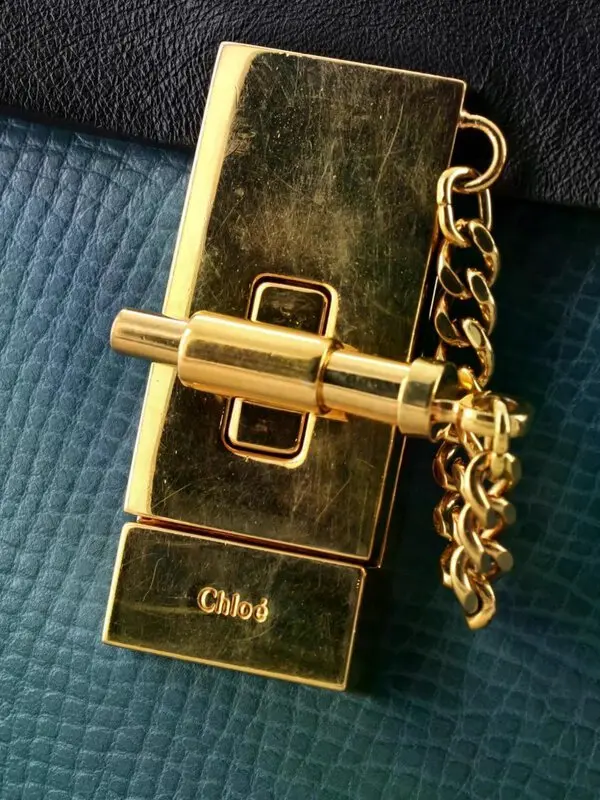 Chloé Drew Leather Small Cross Body Bag - Blue